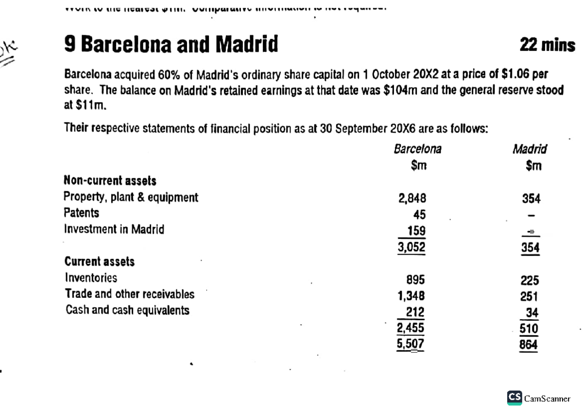 Consl - Notes - 9 Barcelona and Madrid 22 mins Barcelona acquired of ...
