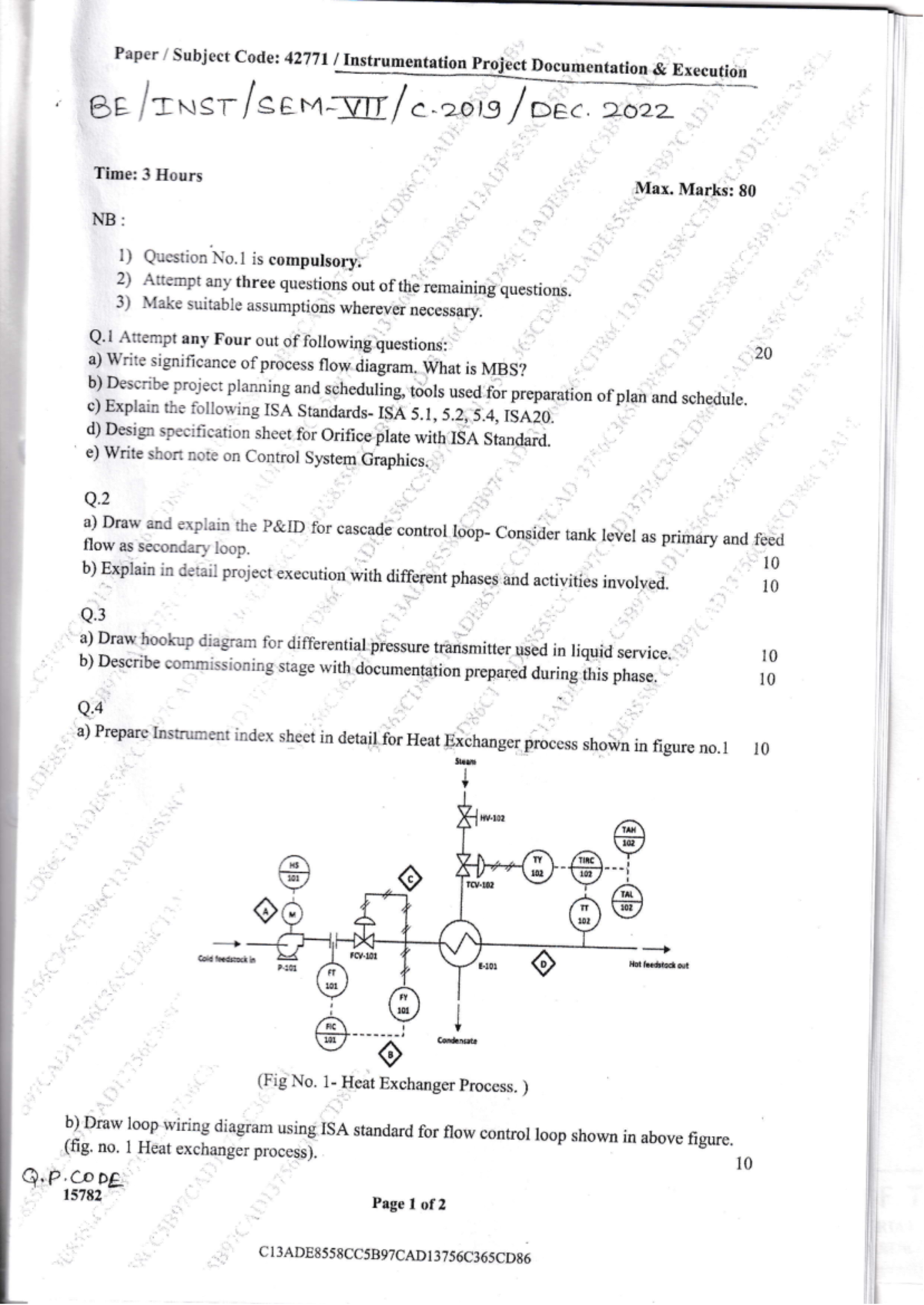 instrumentation papers - Paper Subject Code: 42771 Instrumentation ...