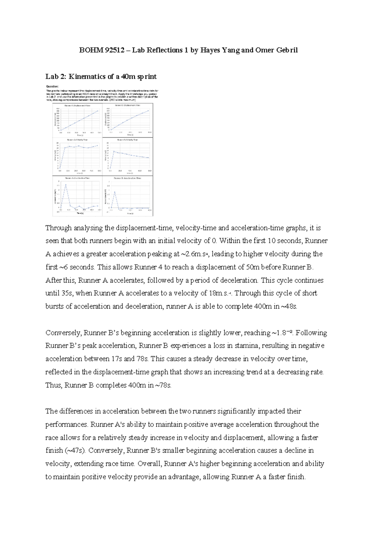 BOHM 92512 – Lab Reflections 1 - BOHM 92512 – Lab Reflections 1 by Hayes Yang and Omer Gebril ...