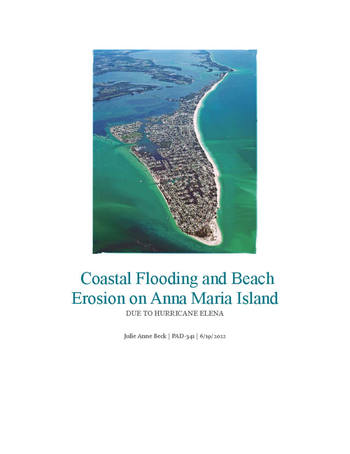 Final project 1 - Coastal Flooding and Beach Erosion on Anna Maria ...