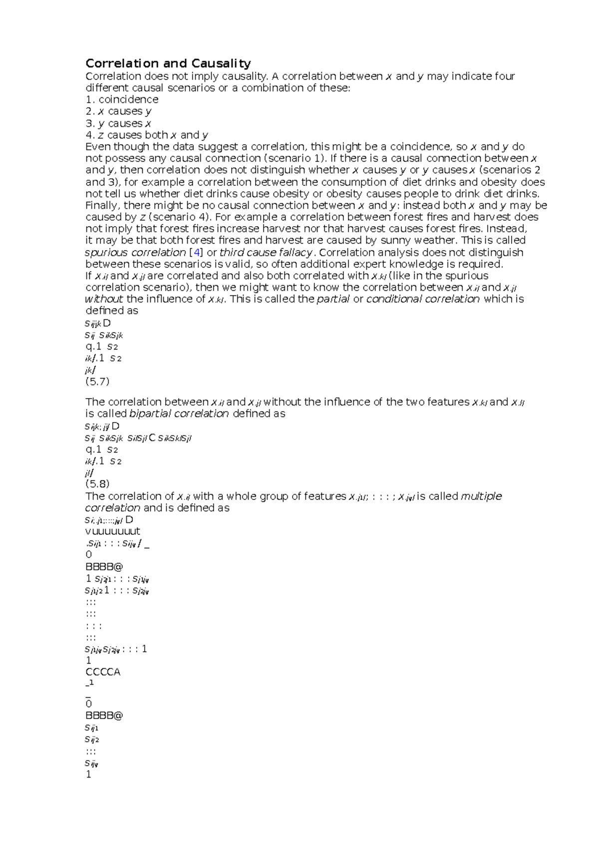 Correlation And Causality Correlation And Causality Correlation Does Not Imply Causality A