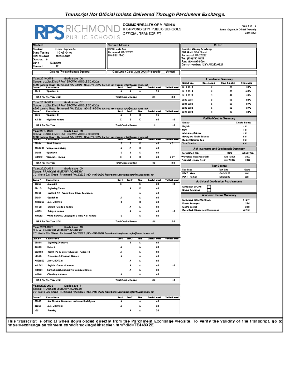 Document - this is just notes to keep up with - COMMONWEALTH OF ...