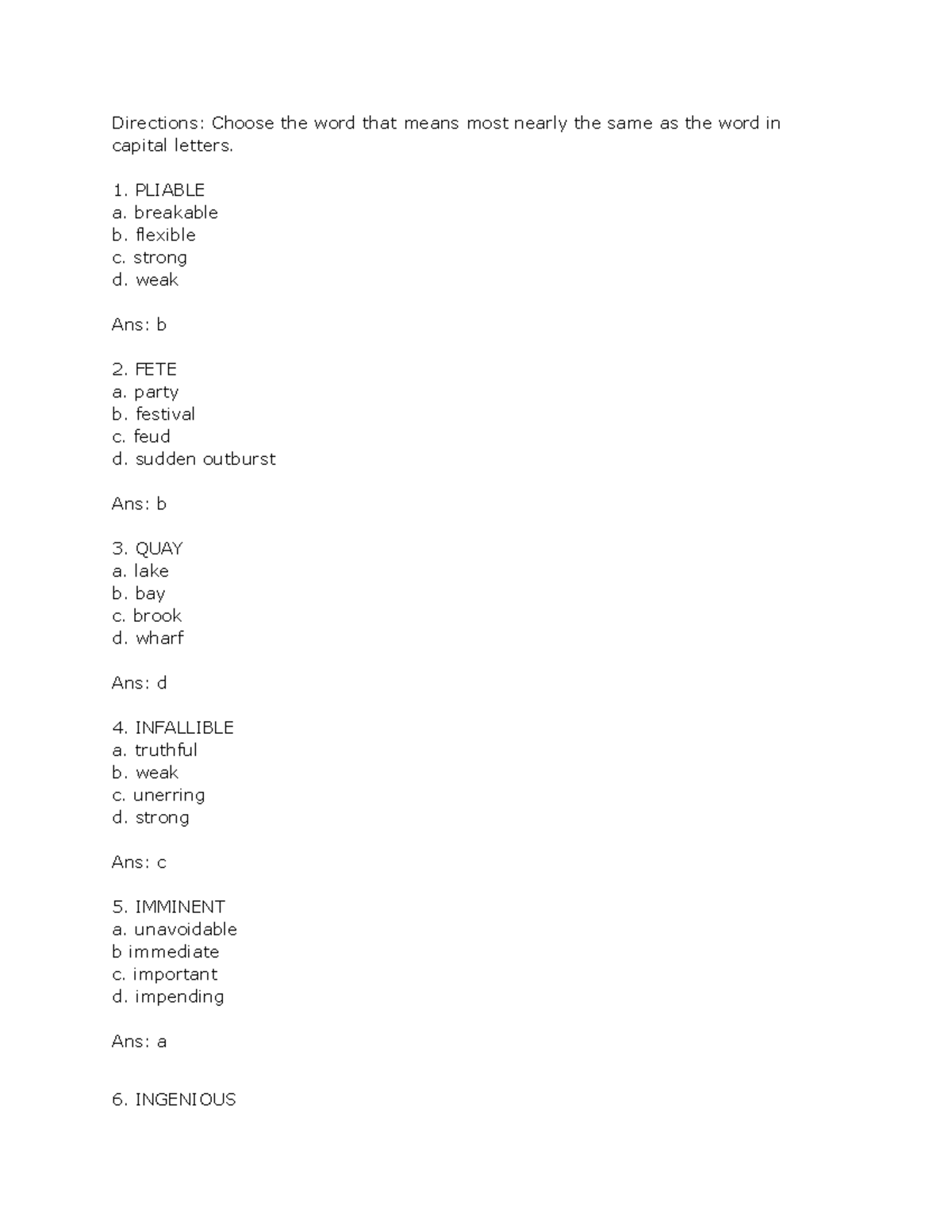 Inbound 5053576720219042767 - Directions: Choose the word that means ...