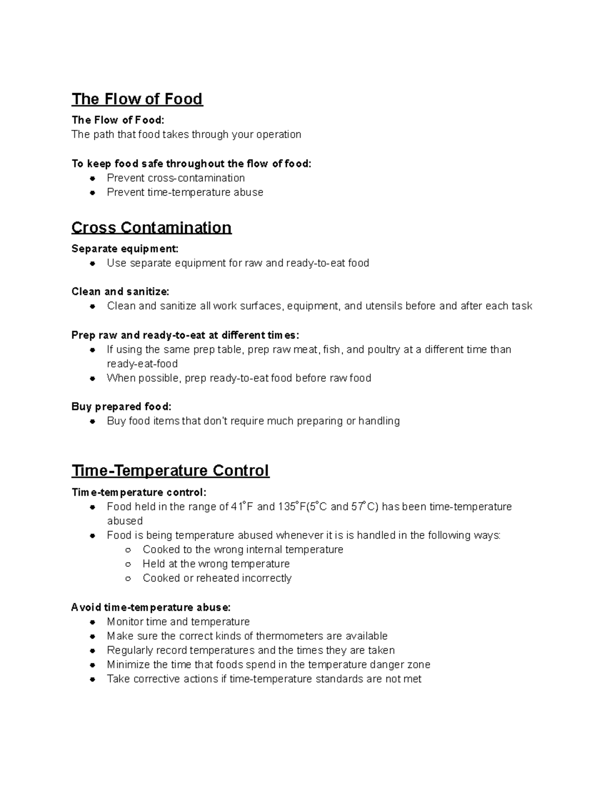 FSS - Chapter 5 - The Flow of Food Intro - The Flow of Food The Flow of ...