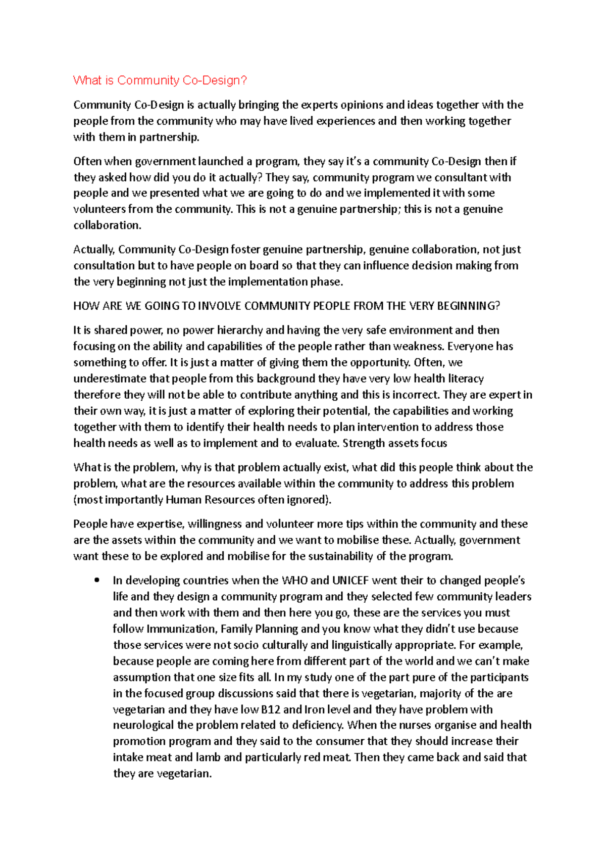 What is Community Co- Design - What is Community Co-Design? Community Co-Design is actually ...