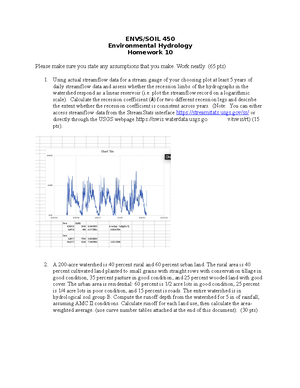 HW 3 conversions pivot tables. - EnvS 450 Environmental Hydrology HW #3 ...