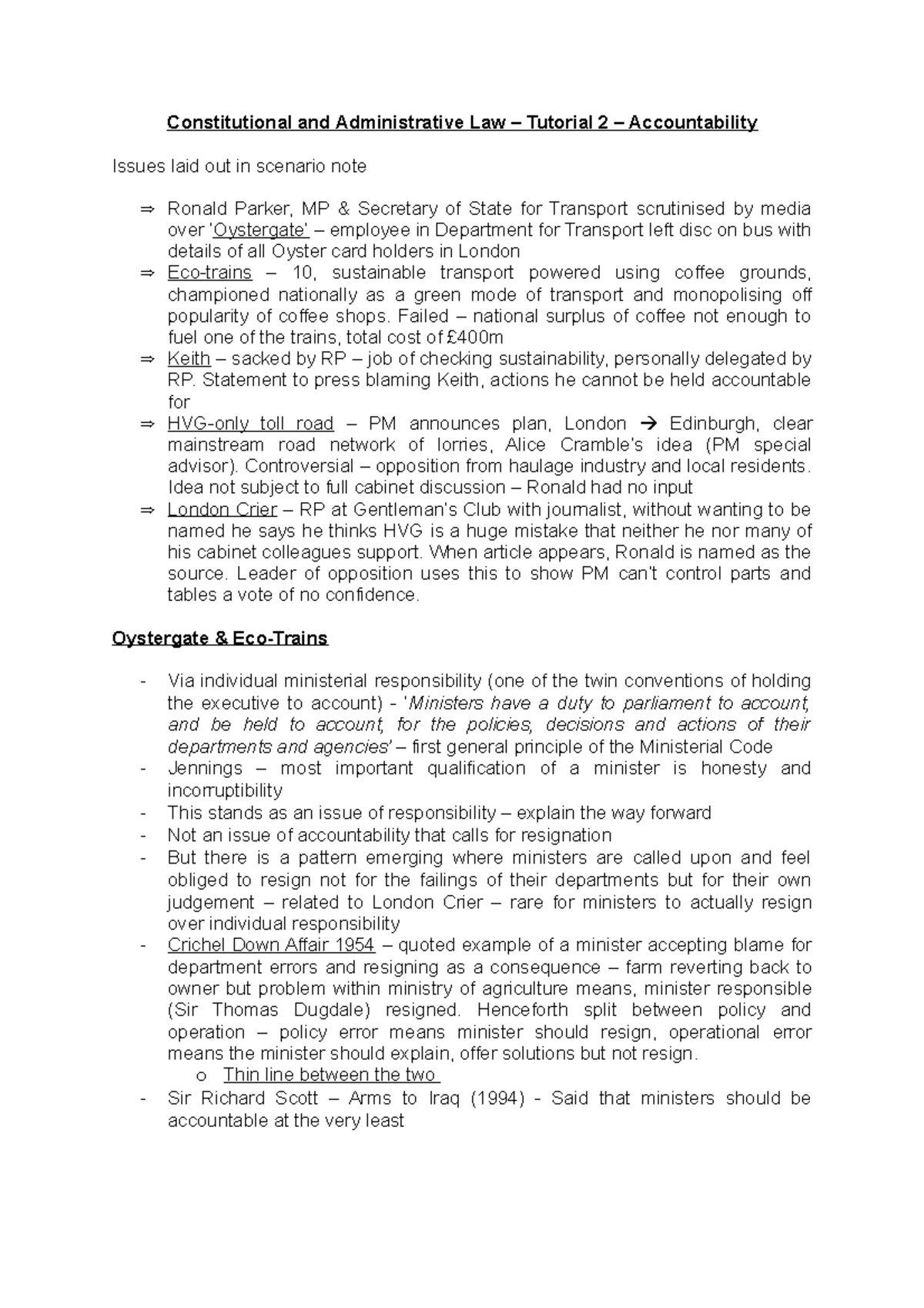 Constitutional and Administrative Law – Tutorial 2 - Constitutional and ...