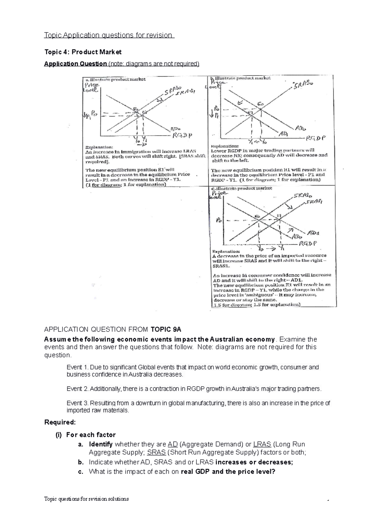 Topic Application questions for revision AT3 2022 soln - Topic ...