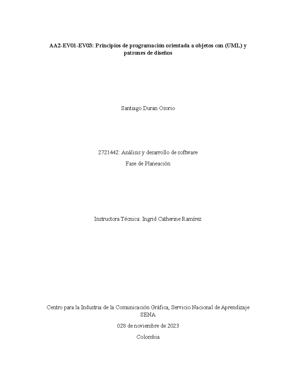 Uml 6665c14b30dc982 Aa2 Ev01 Ev03 Principios De Programación Orientada A Objetos Con Uml Y