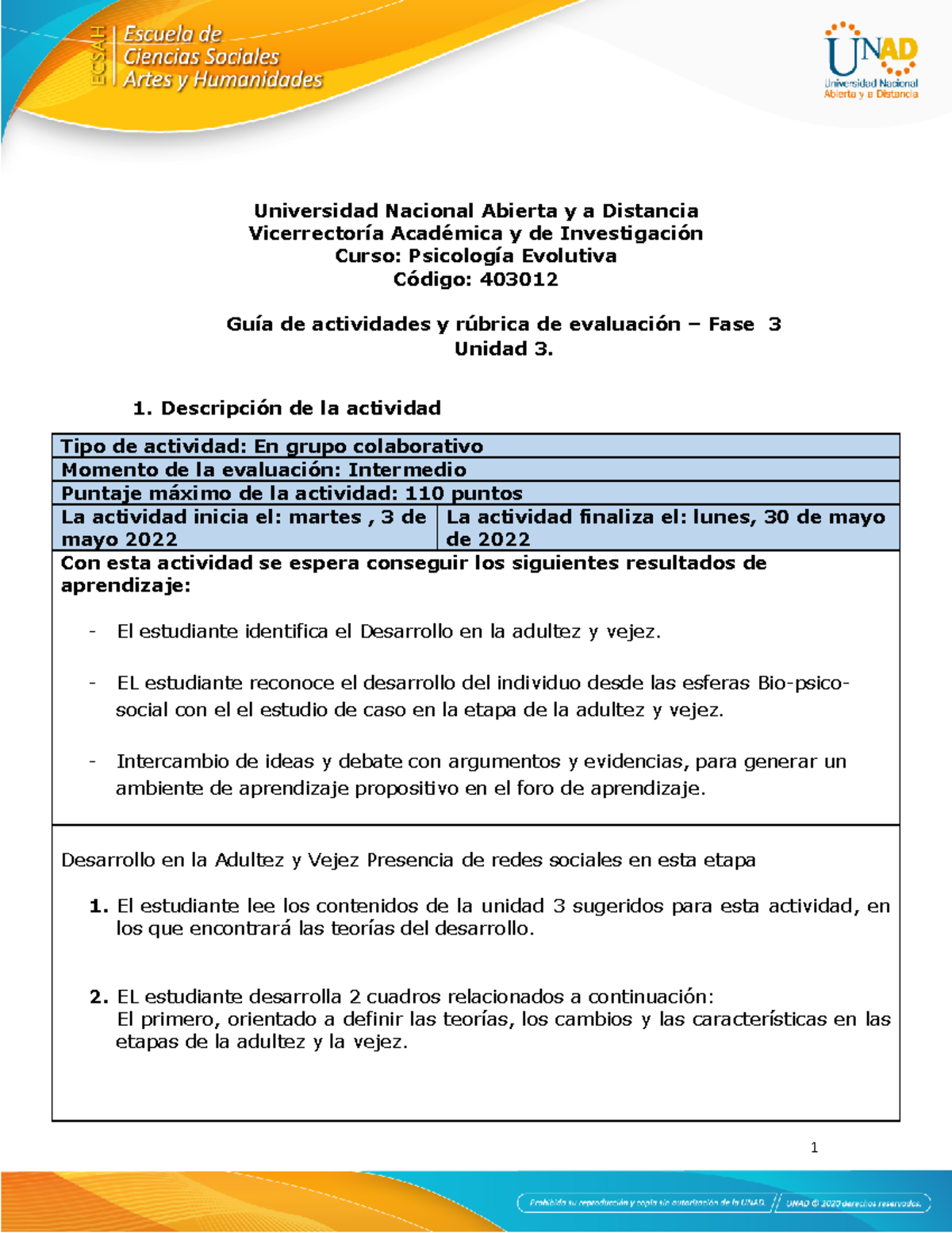 Guía de actividades y rúbrica de evaluación - Unidad 3 - Fase 3 - El ...