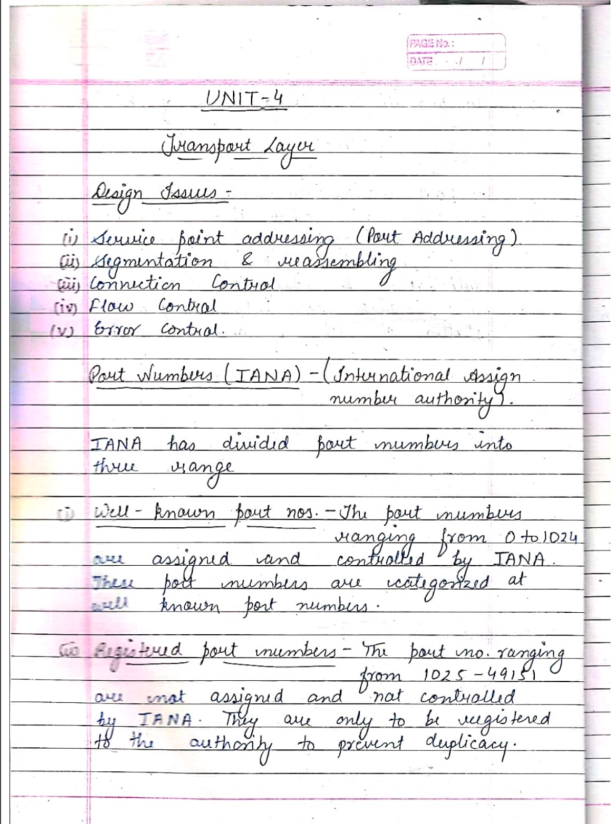 Unit 4 - notes - Computer Networks - Studocu