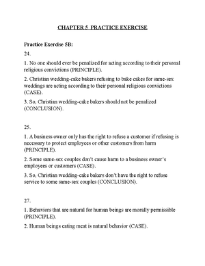 Practice Exercise 4 - applying arguments by principle and arguments by ...