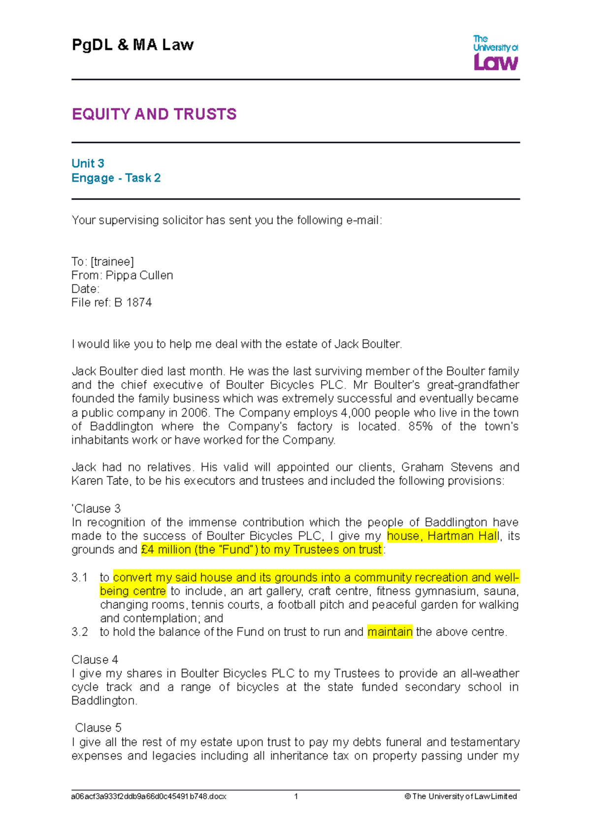 2223 pgdlma eqtr u03 ce01 engagetask 2 attendance - PgDL & MA Law ...
