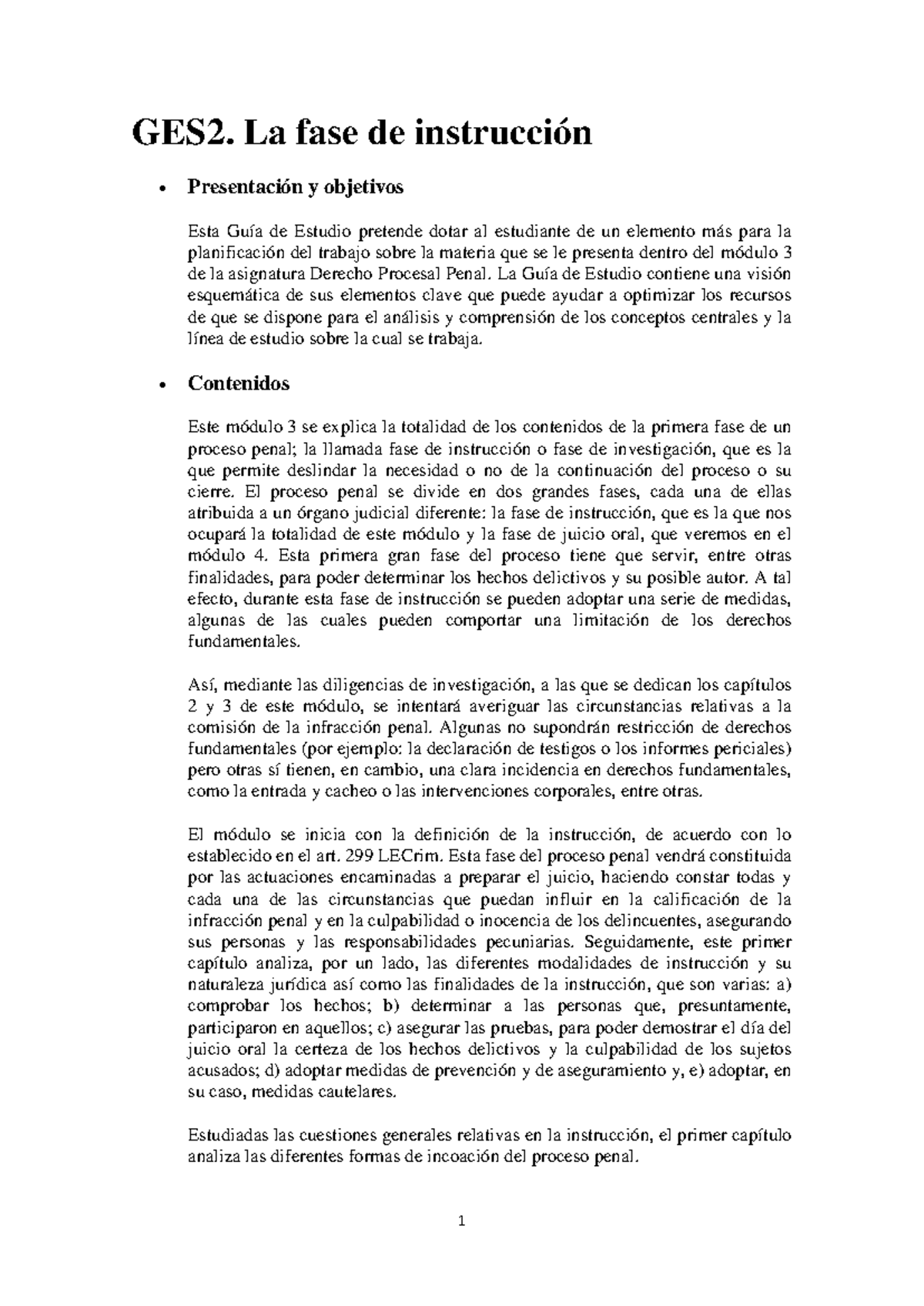 GES2 - ges2 - GES2. La fase de instrucción Presentación y objetivos ...