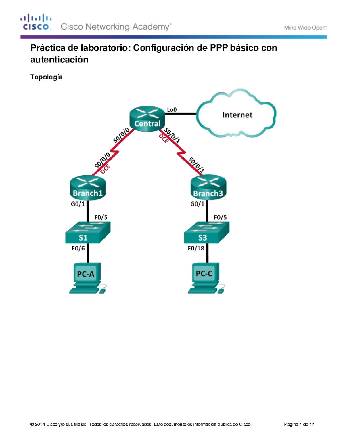 Configuracion basica PPP con autentificacion - Práctica de laboratorio: Configuración de PPP ...
