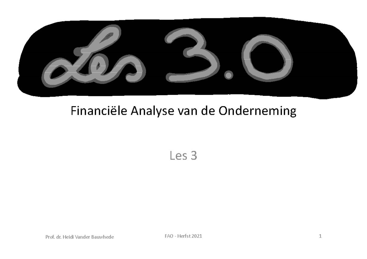 UGent Slides 2021-2022 Les 3 Kasstromenanalyse Ufora - Financiële ...