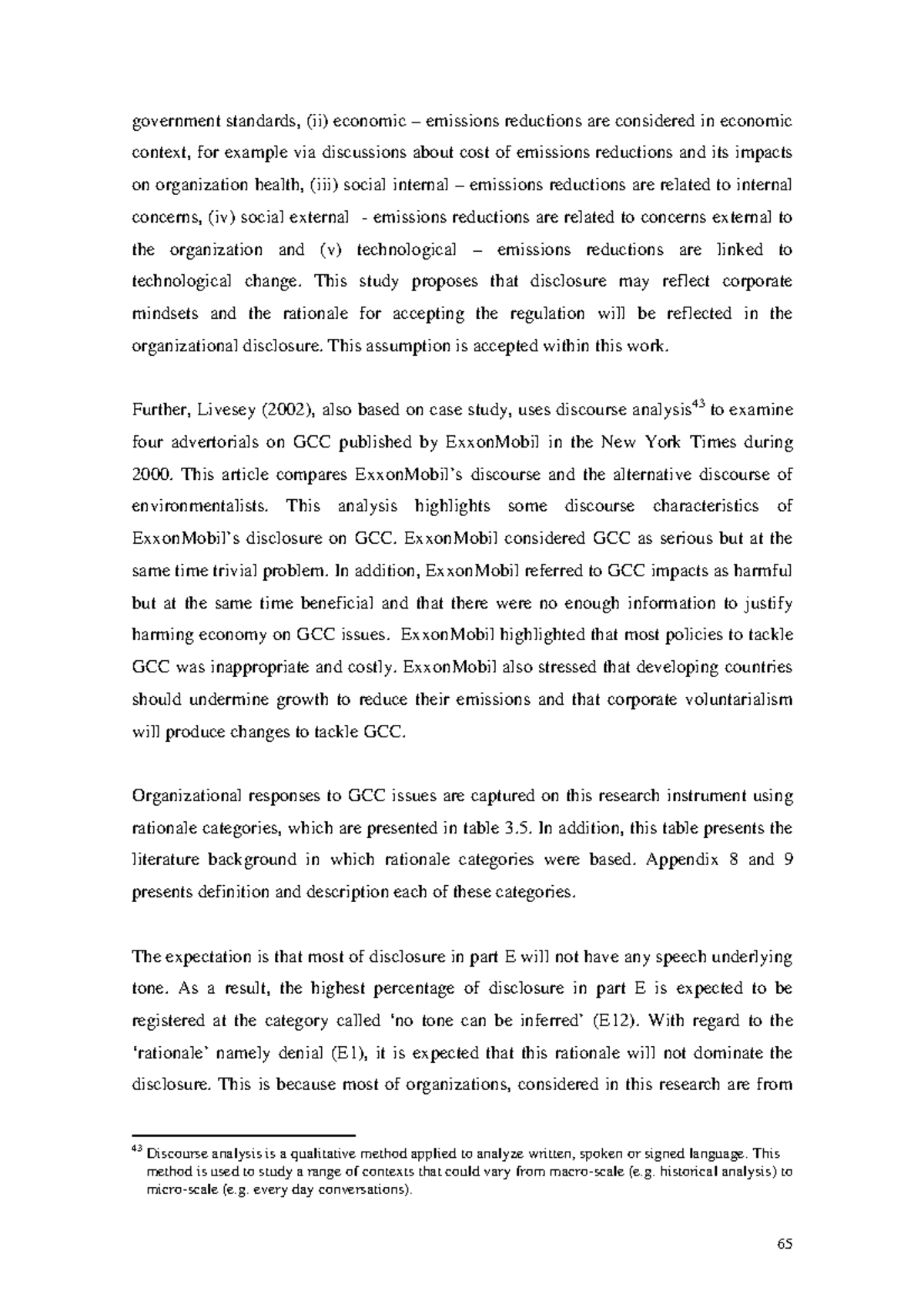 Corporate Disclosure 22 - 65 government standards, (ii) economic ...