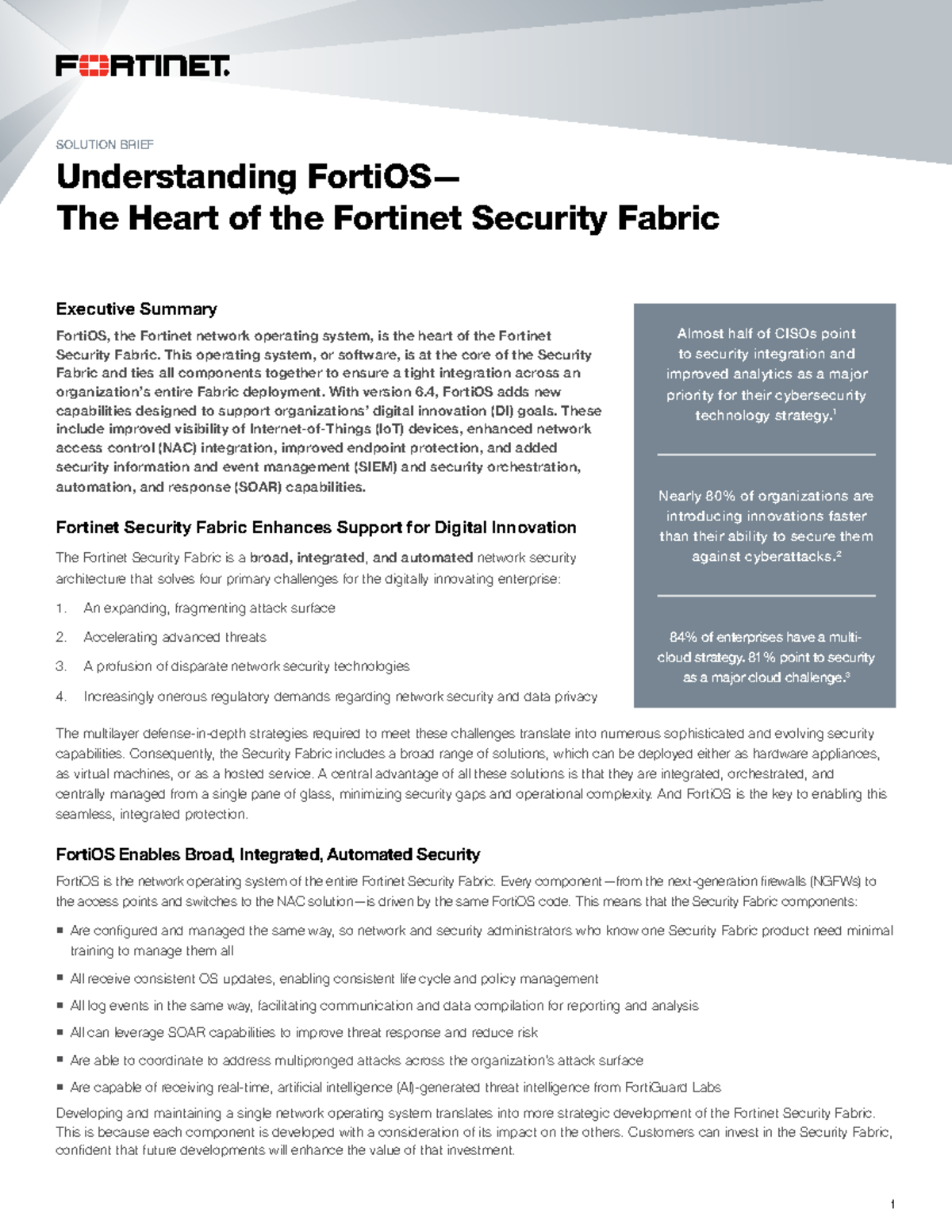 Sb fortios enabling the fortinet security fabric firewall tecnologia ...