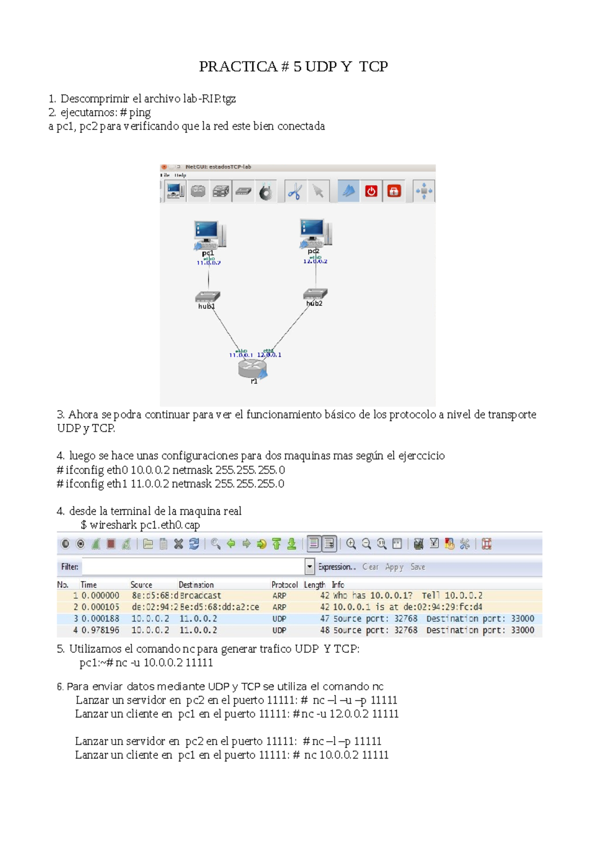 Practica Net GUI 5 UDP y TCP - PRACTICA # 5 UDP Y TCP Descomprimir el ...