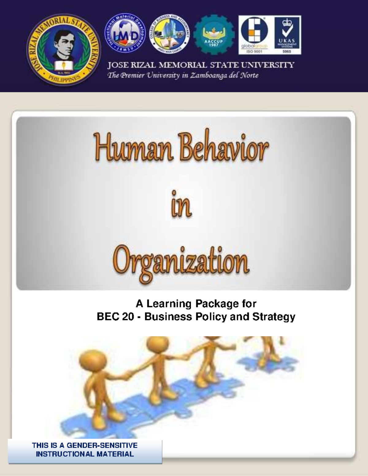 HBO UNIT 6 - Human Behavior In Organization - “Not intended for ...