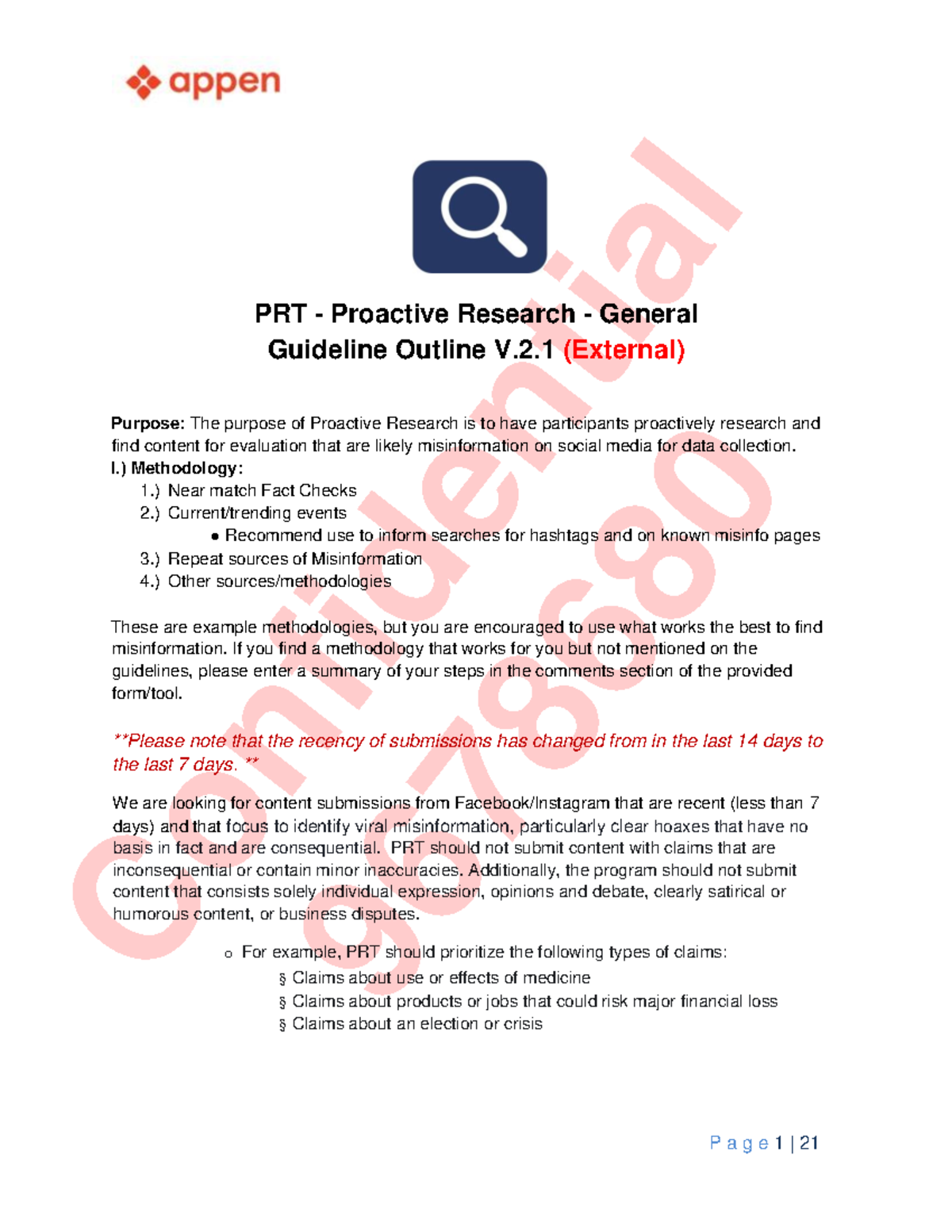 PRT - Proactive Research - General Guideline Outline V - 1 (External ...
