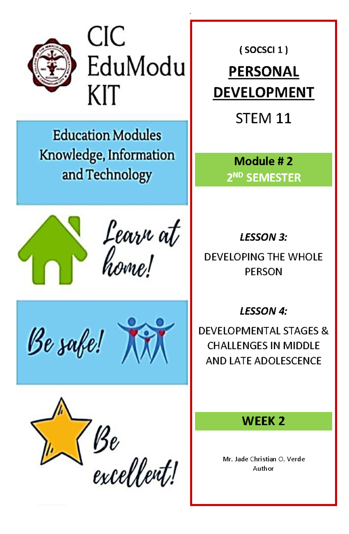 M2- Socsci 1 - Module 2 - SENIOR HIGH SCHOOL DEPARTMENT Socially ...