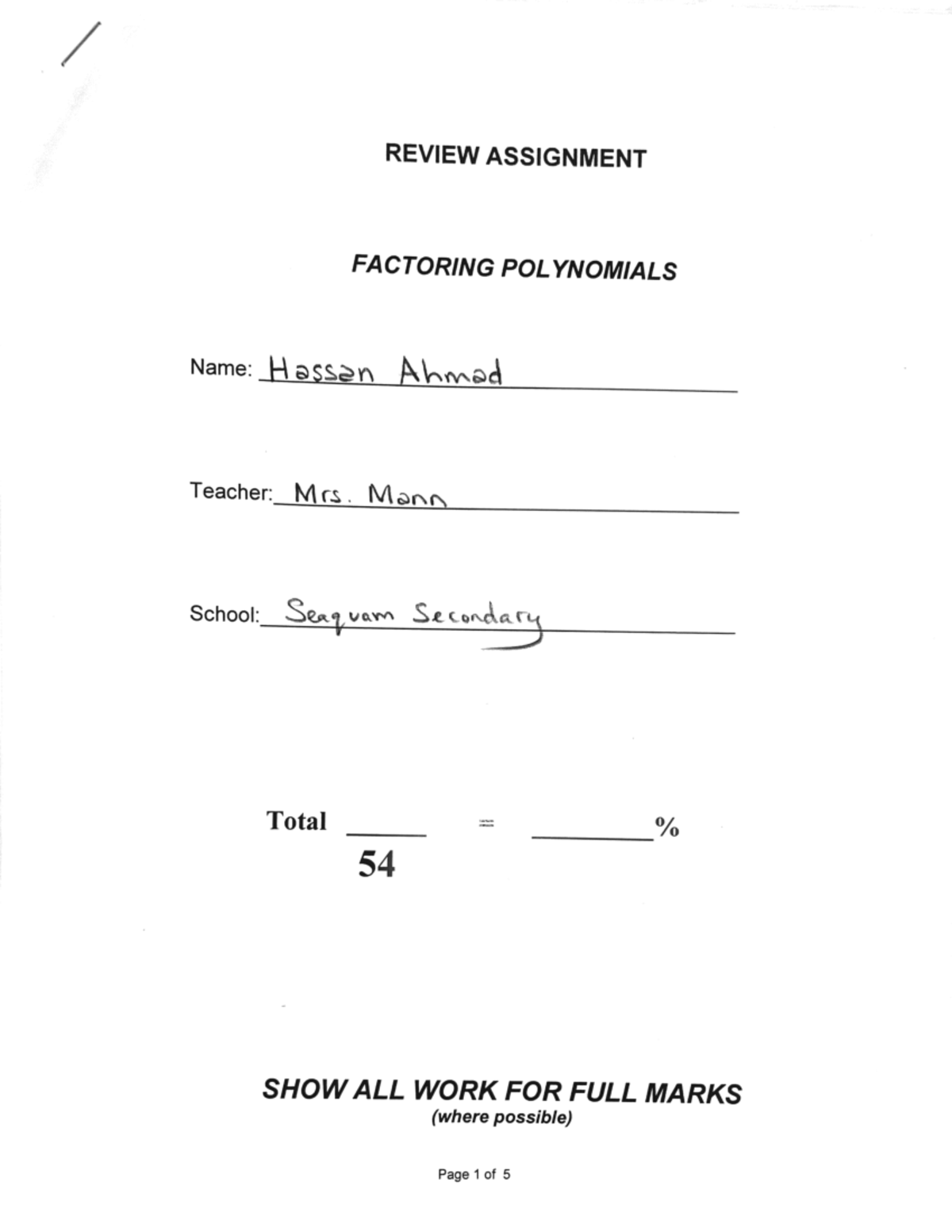 Unit 2 Review Assignment - Studocu