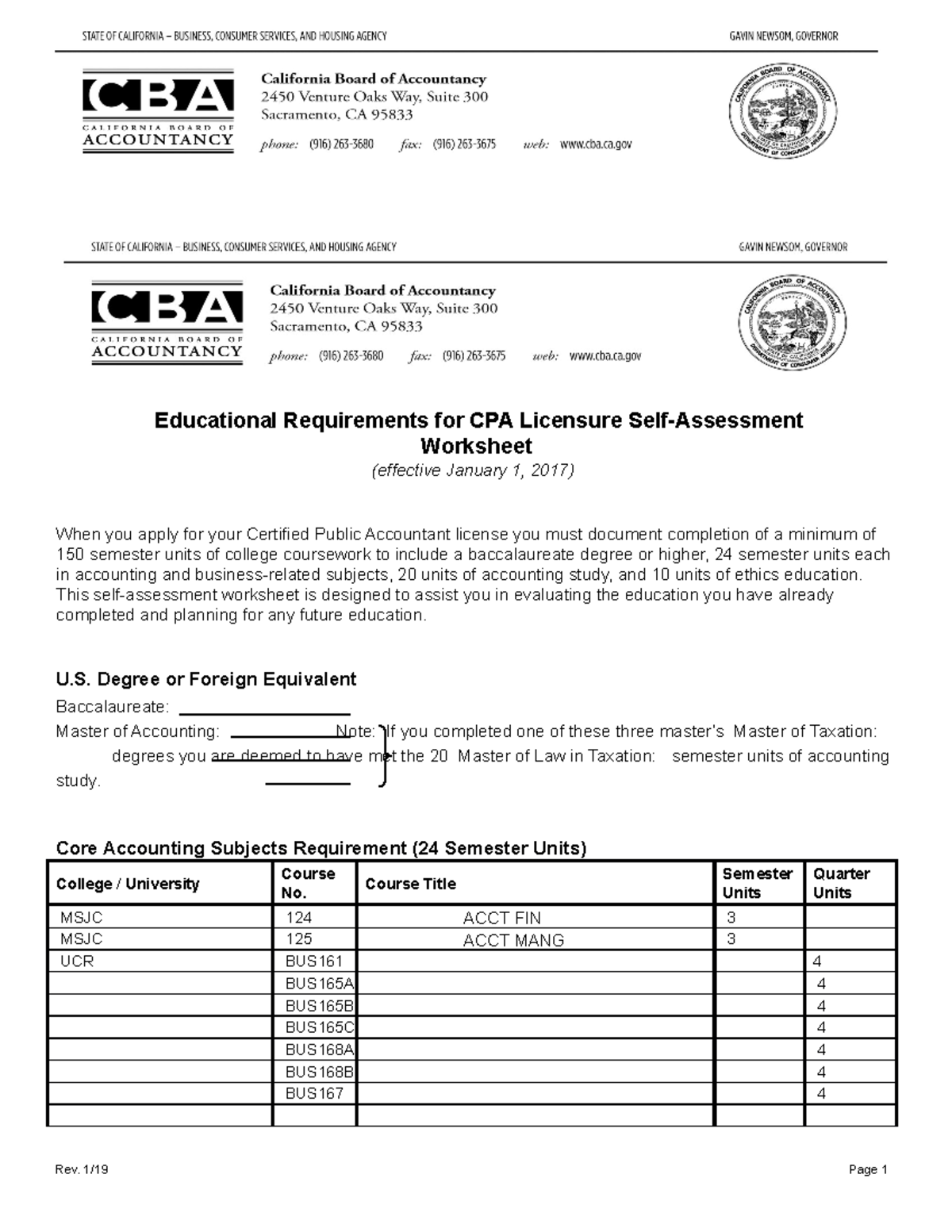 Self-assess-wrksheet - Educational Requirements for CPA Licensure Self ...