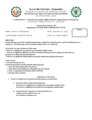 Applied Mathematics Module 3(2) - DE LA SALLE UNIVERSITY-DASMARIÑAS ...