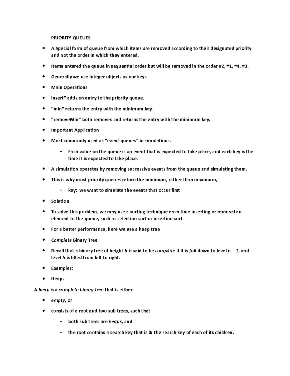 Materi ASD 11 - PRIORITY QUEUES A Special form of queue from which ...