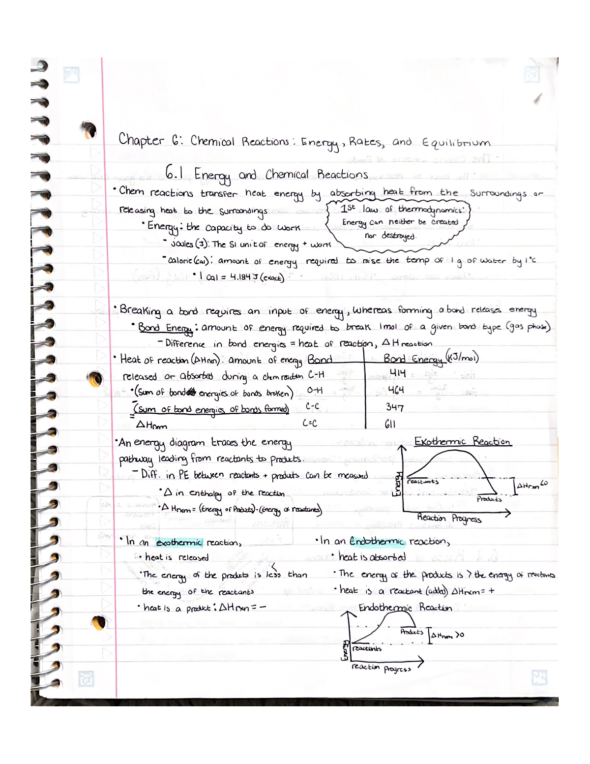 Chapter 6 Chemical Reactions Energy, Rates, and Equilibrium - REWTUU UL ...
