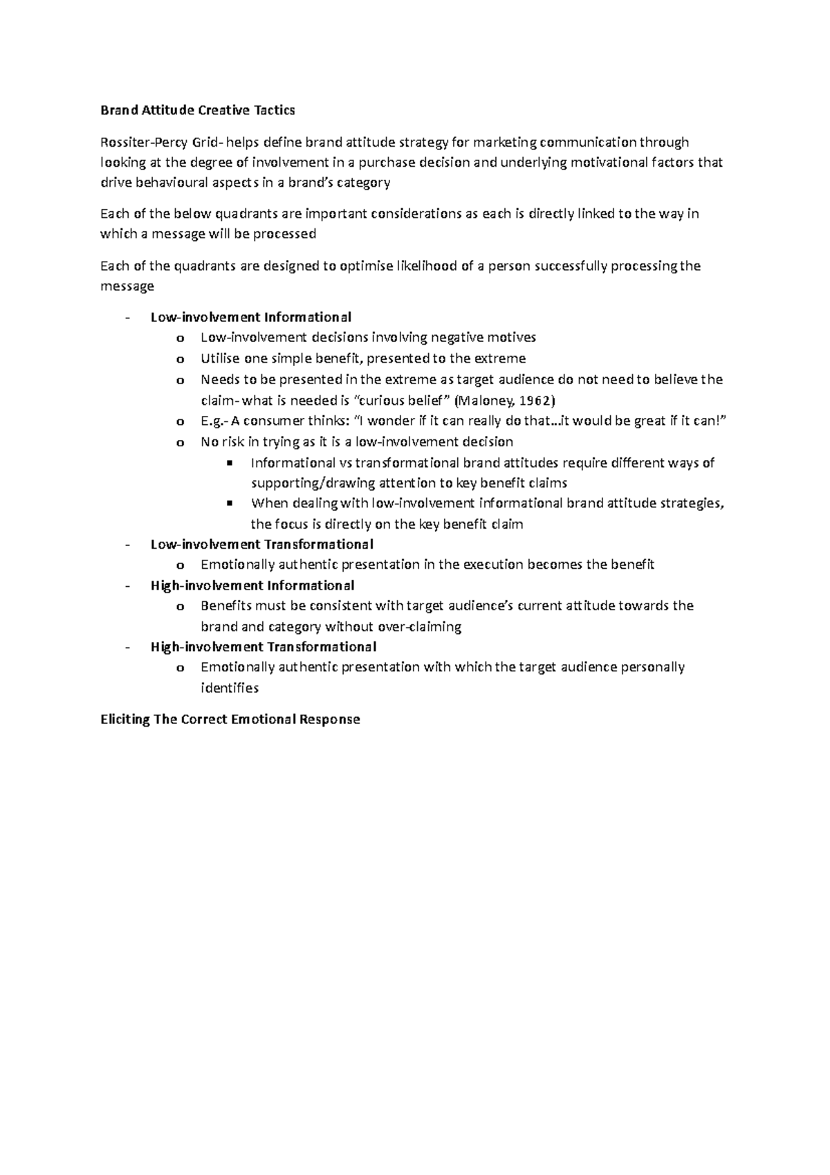 Brand Attitude Creative Tactics - Brand Attitude Creative Tactics ...