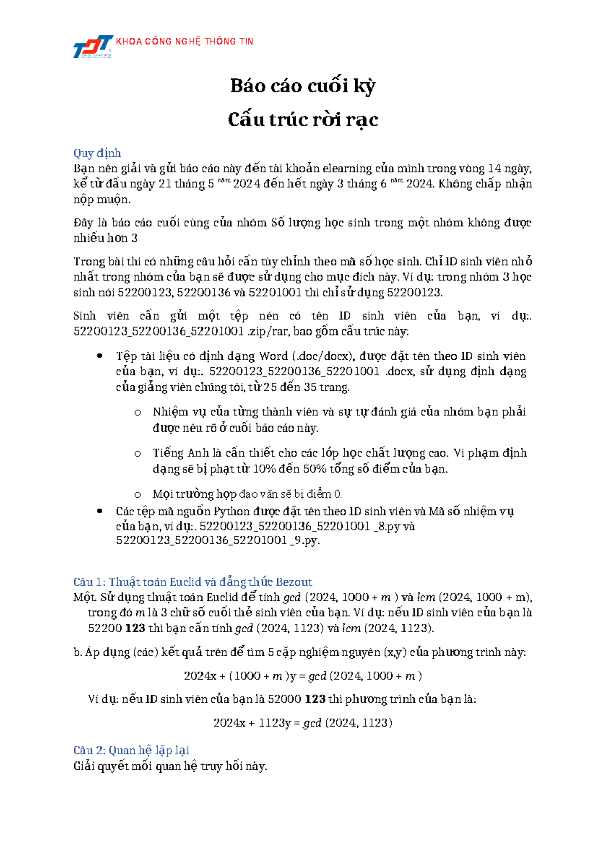 Final Report CTRR 2024 - Báo cáo cu ối kỳ C ấu trúc r ời r ạc Quy đ nhị B n nên gi i và gạ ả ửi ...