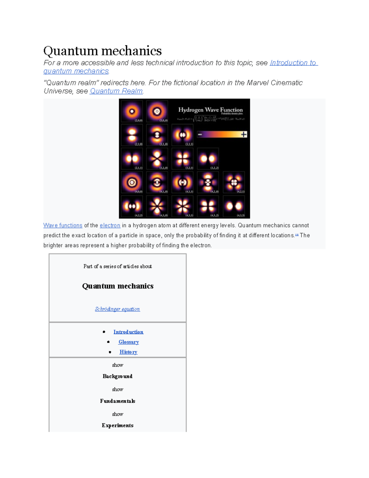 Quantum mechanics - Quantum mechanics For a more accessible and less ...