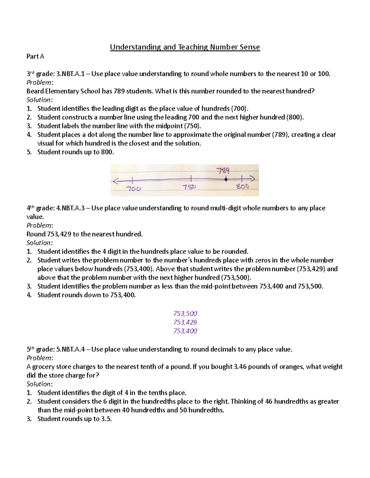 Number Sense and Functions - Task 1 - MATH 5210 - WGU - Studocu