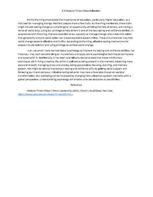 3-2 Module Three Journal Activity - Hailey Mayo PSY 491: Psychology and ...