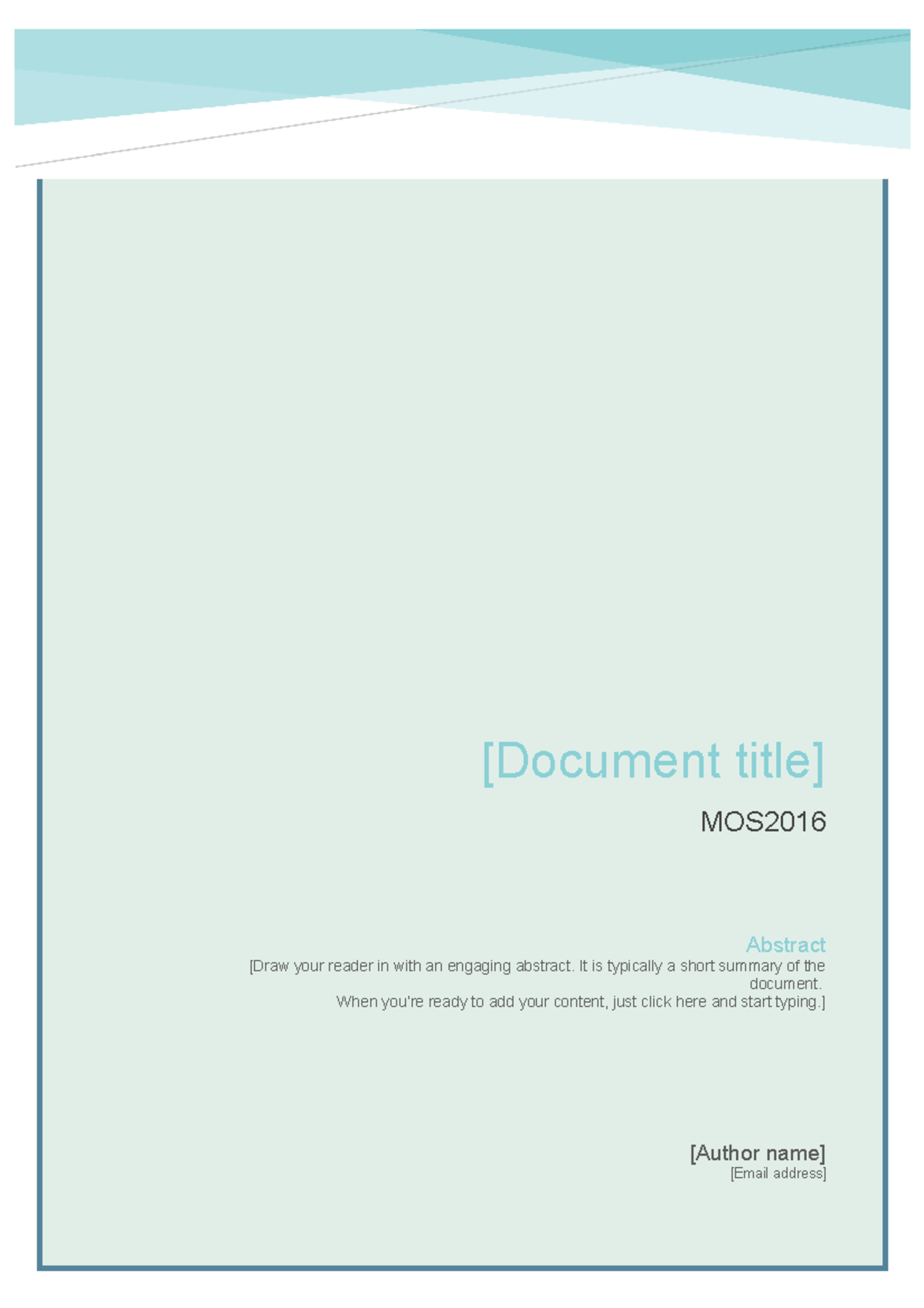 Climate Change - Practice - [Author name] [Email address] Abstract ...