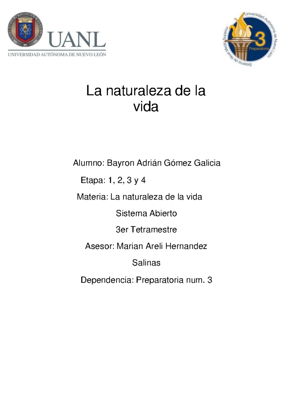 Etapa 3-LA Naturaleza DE LA VIDA-3er Tetramestre - La naturaleza de la ...