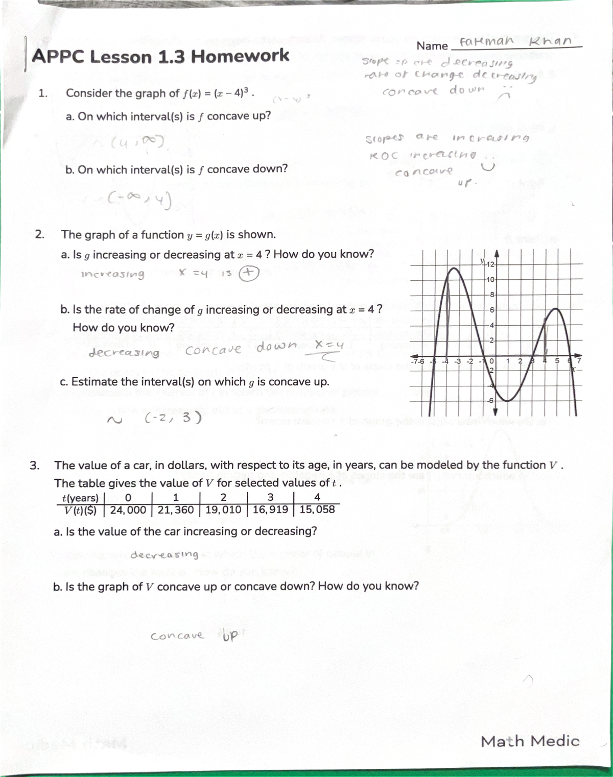 APPC Lesson 1.3 Homework - Name Fateman Khan APPC Lesson 1 Homework ...