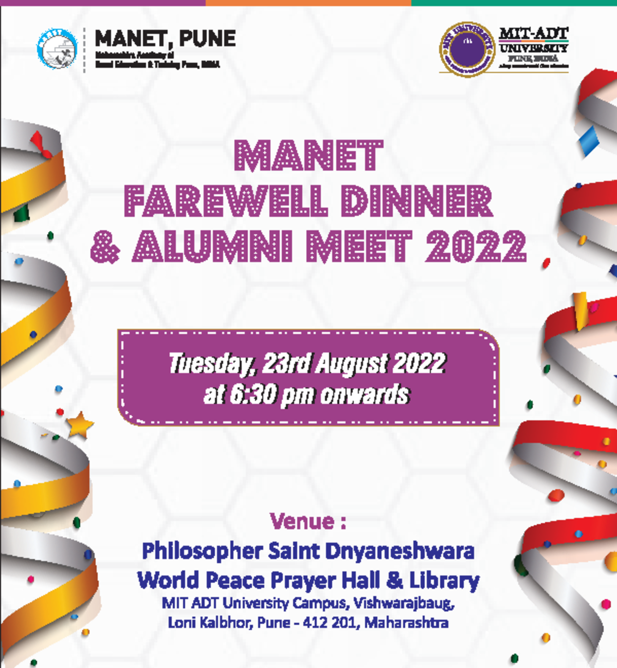 6 x 6.5 Manet Farewell (1) - NET MANET, PUNE NEW UNIVERSITY Maharashtra ...