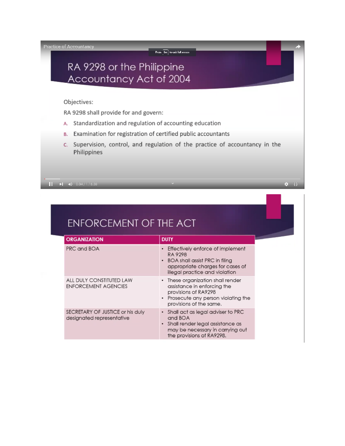 Accountancy Act - BS Accountancy - Studocu
