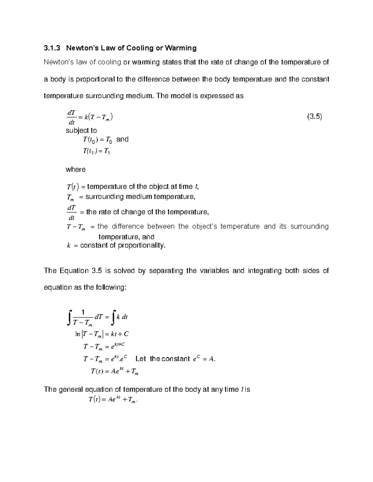 Chapter 3 Temperature Problems - Further Differential Equations - UiTM ...