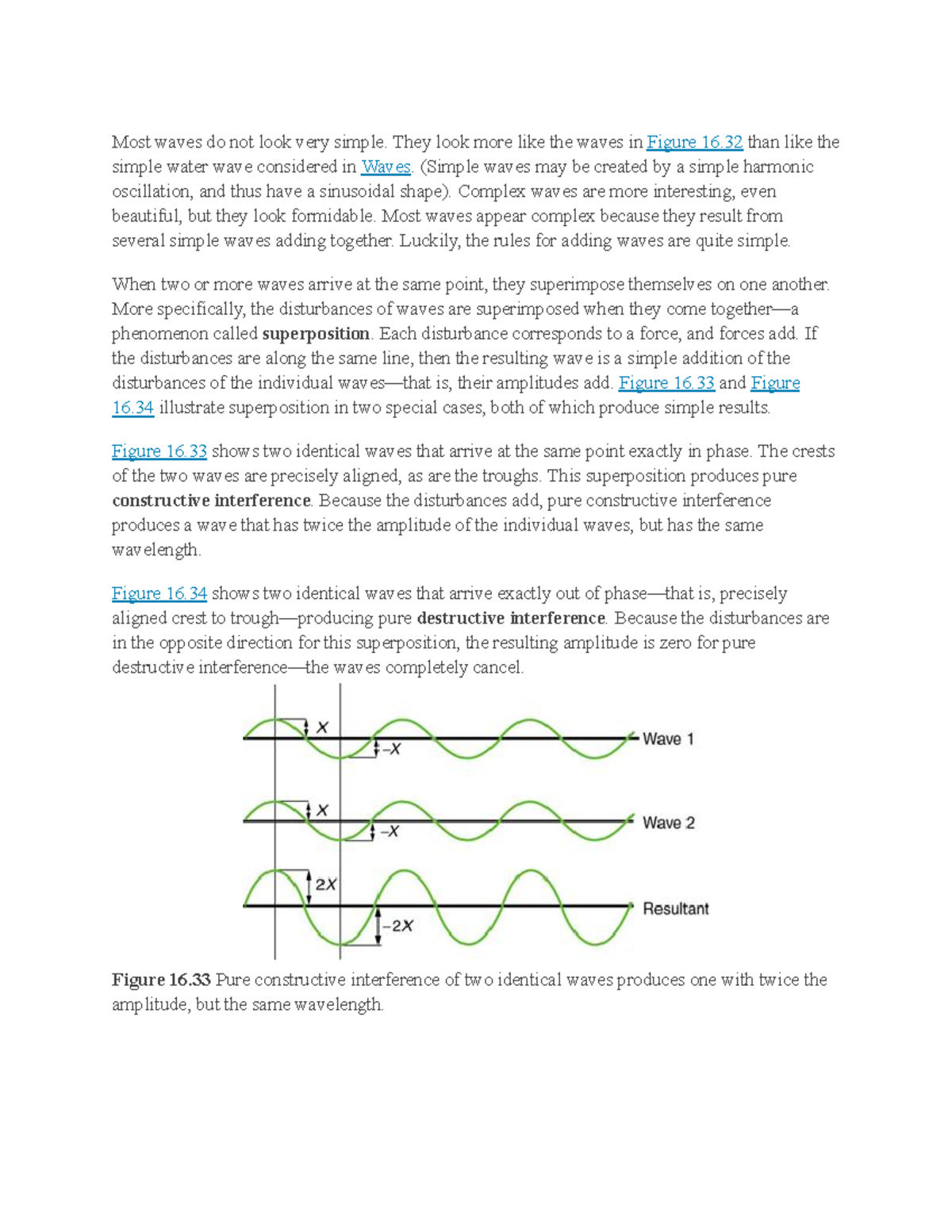 Lesson Note on Superposition and Interference - Most waves do not look ...