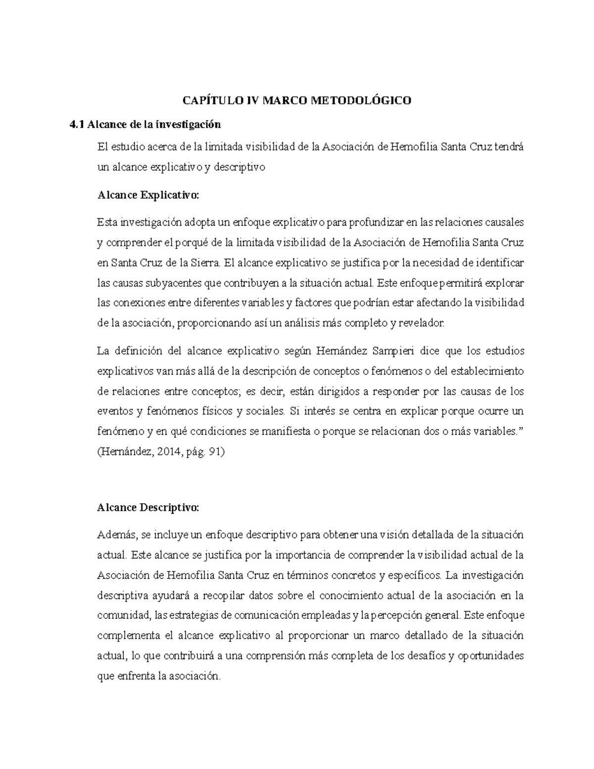 Modelo DEL Capítulo IV Marco Metodológico DE LA Investigación - CAPÍTULO IV MARCO METODOLÓGICO 4 ...