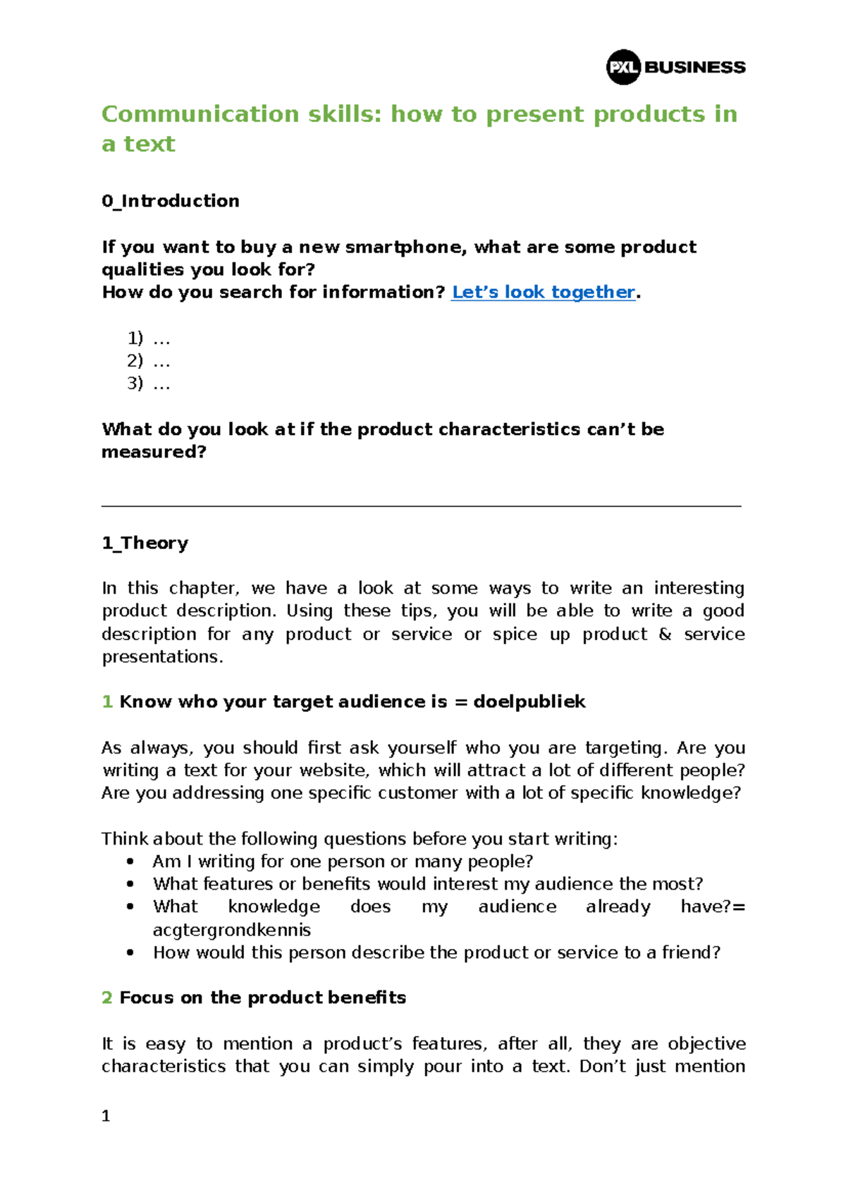 ST - Product descriptions - Communication skills: how to present ...