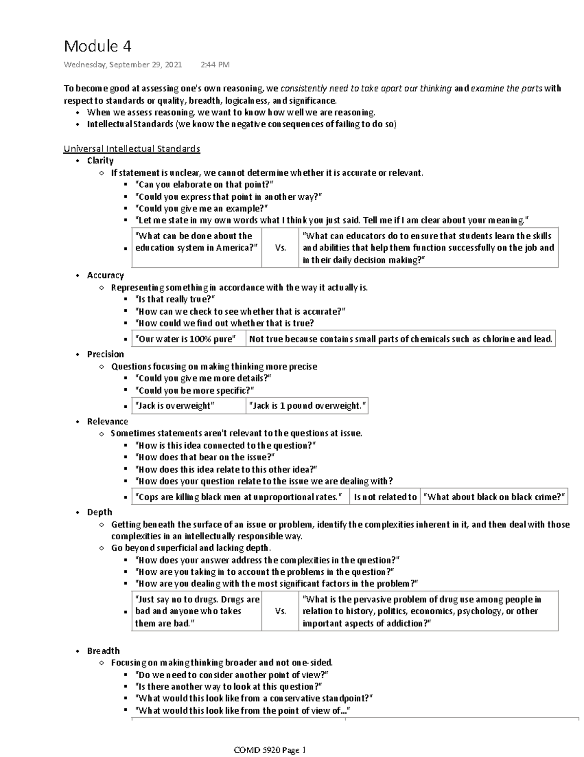 Module 4 - Lecture notes 4 - COMD 5920 - USU - Studocu