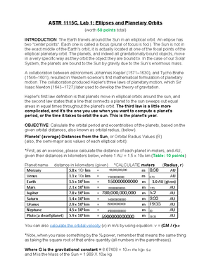 Astronomy study guide - Terrestrial and Jovian planets, their ...