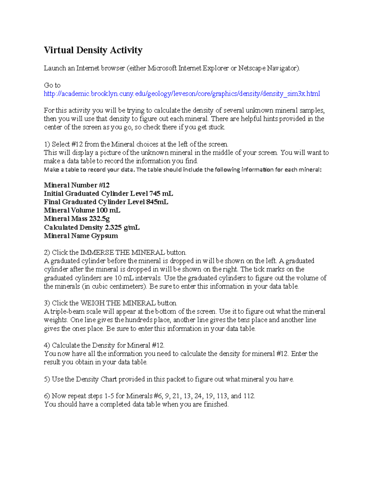 Onlien density lab - Emily Golden - Virtual Density Activity Launch an ...