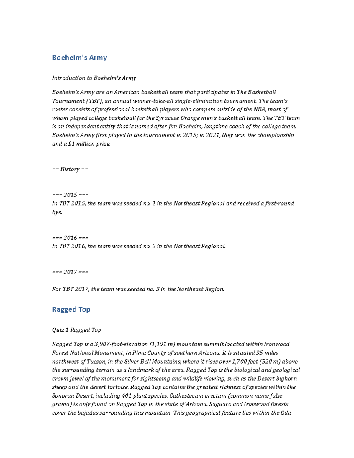 POLS157Lecture-Note Boeheim's Army - Boeheim's Army Introduction to ...