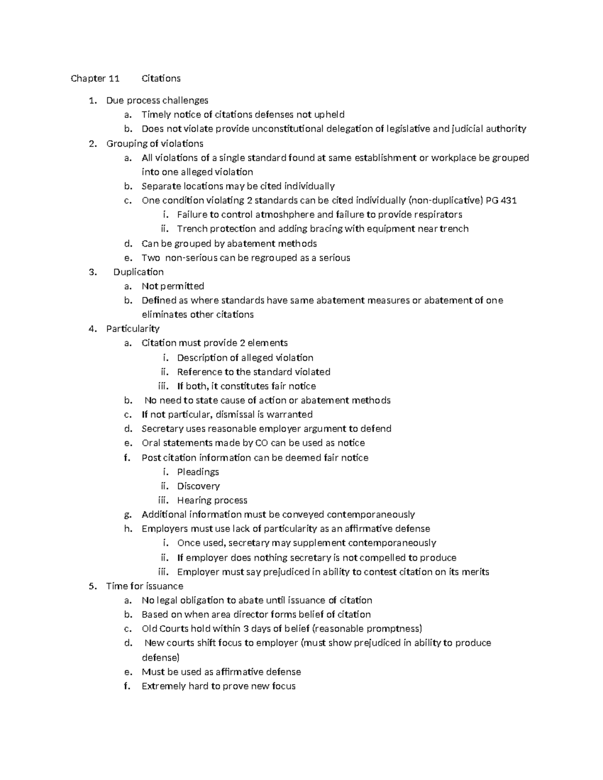 Chapter 11 Citations - class notes for quiz - Chapter 11 Citations 1 ...